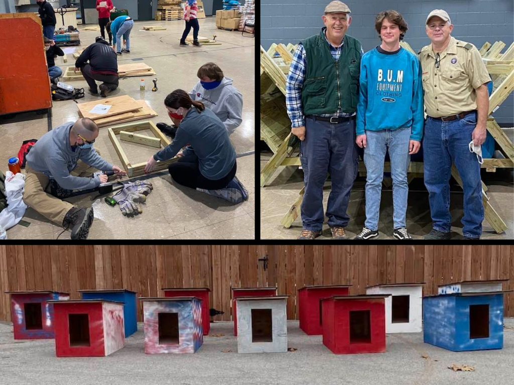 Volunteers Build 30 Dog Houses in One Day for Metro East Community ...